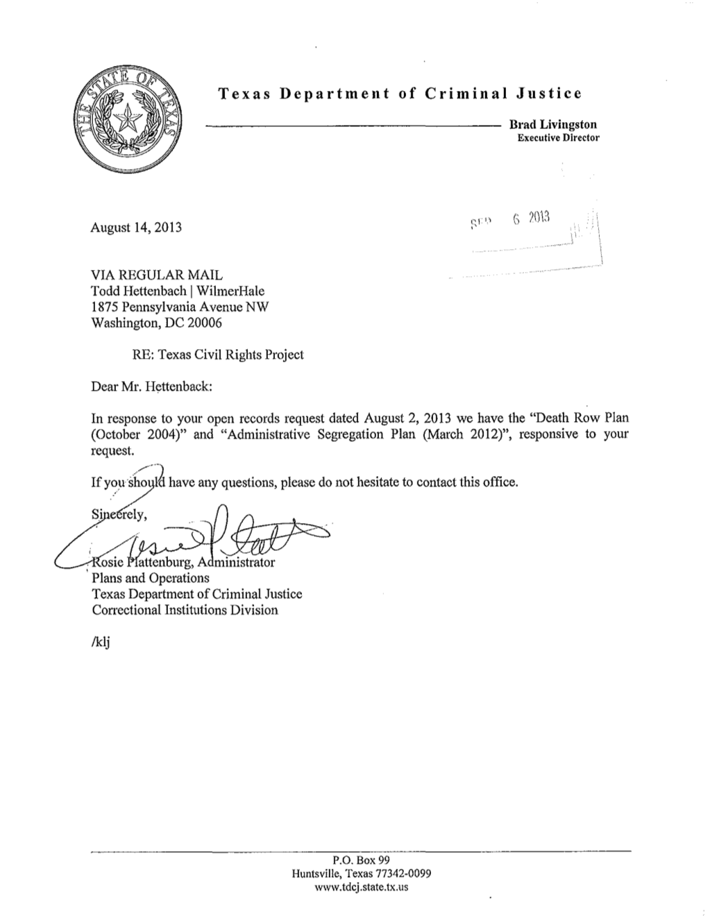 Administrative Segregation & Death Row Plan-1 - DocsLib