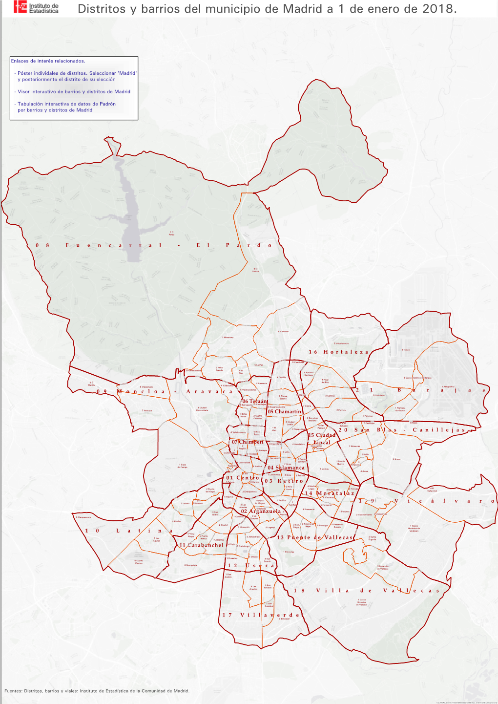 Mapa A0 Distritos Y Barrios Del Madrid - DocsLib