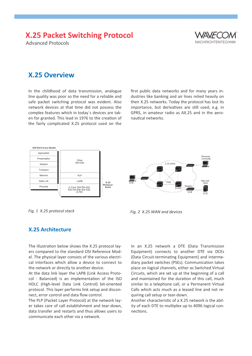 X.25 Packet Switching Protocol Advanced Protocols - DocsLib