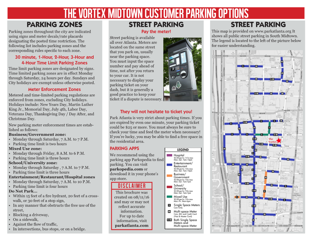 The VORTEX Midtown CUSTOMER PARKING OPTIONS - DocsLib