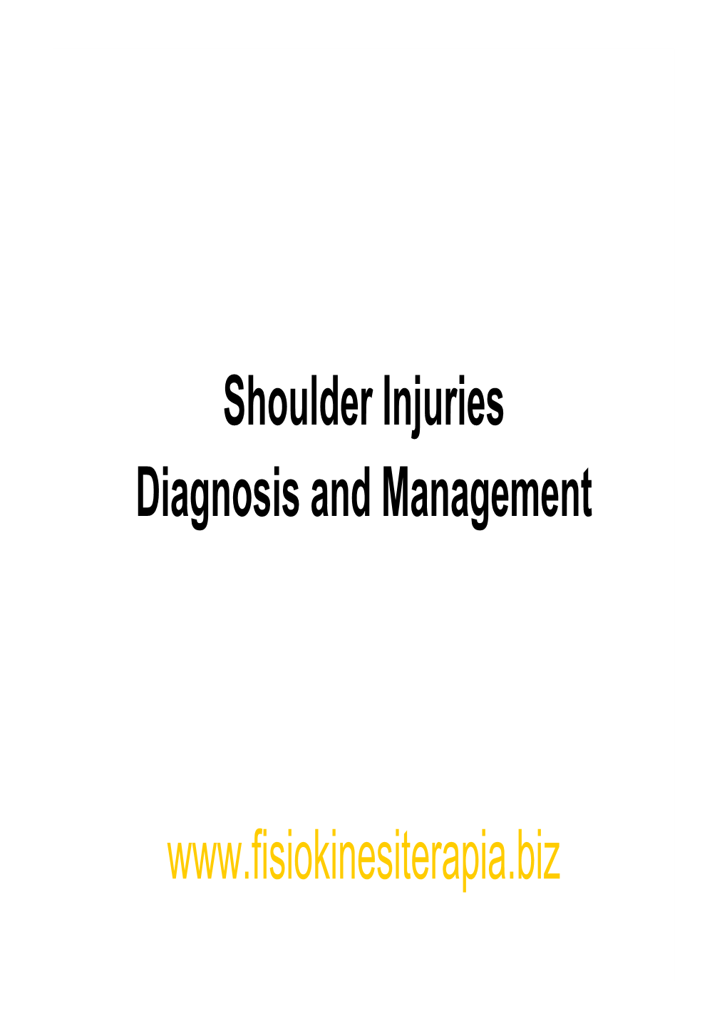 Rotator Cuff Syndrome - DocsLib