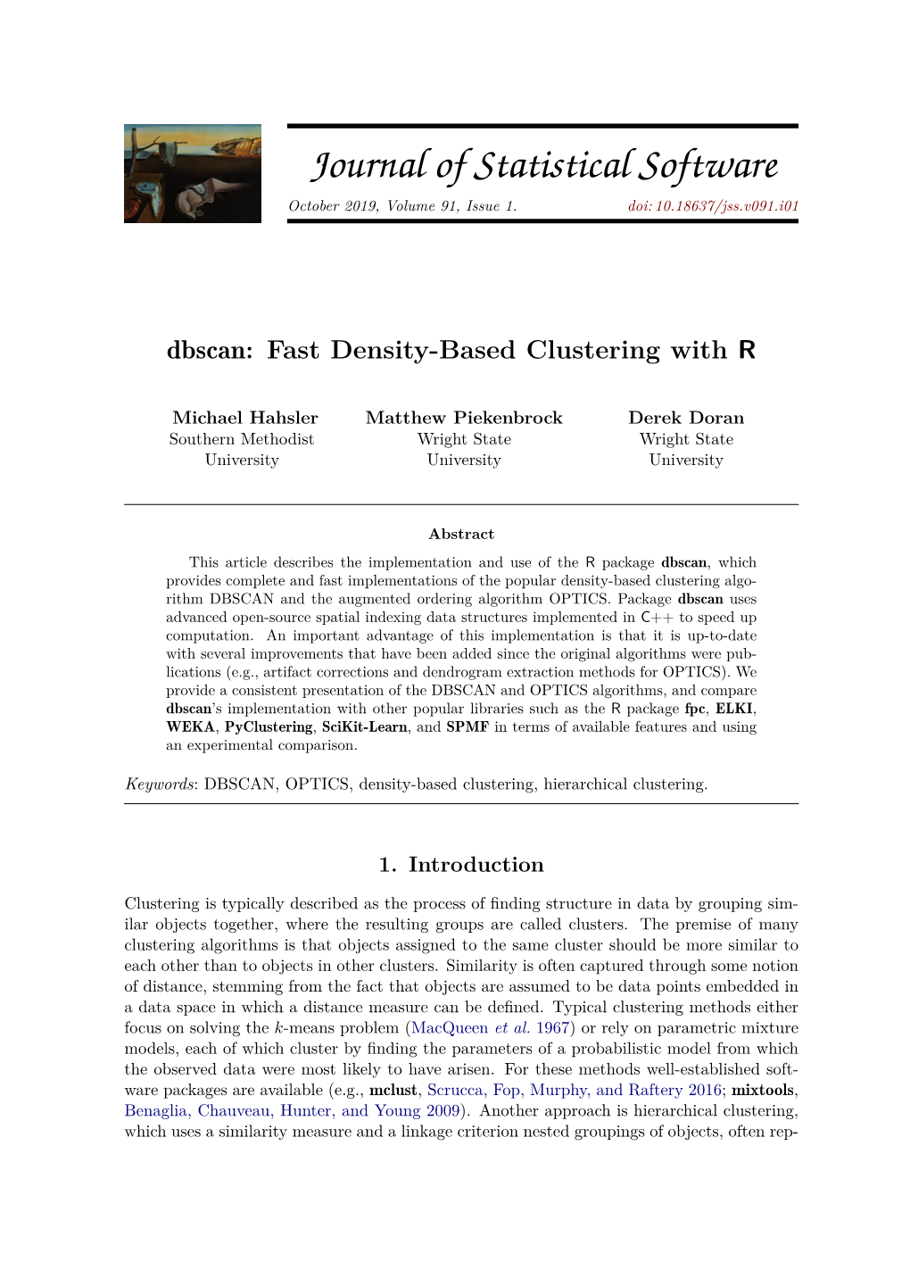 Dbscan: Fast Density-Based Clustering with R - DocsLib