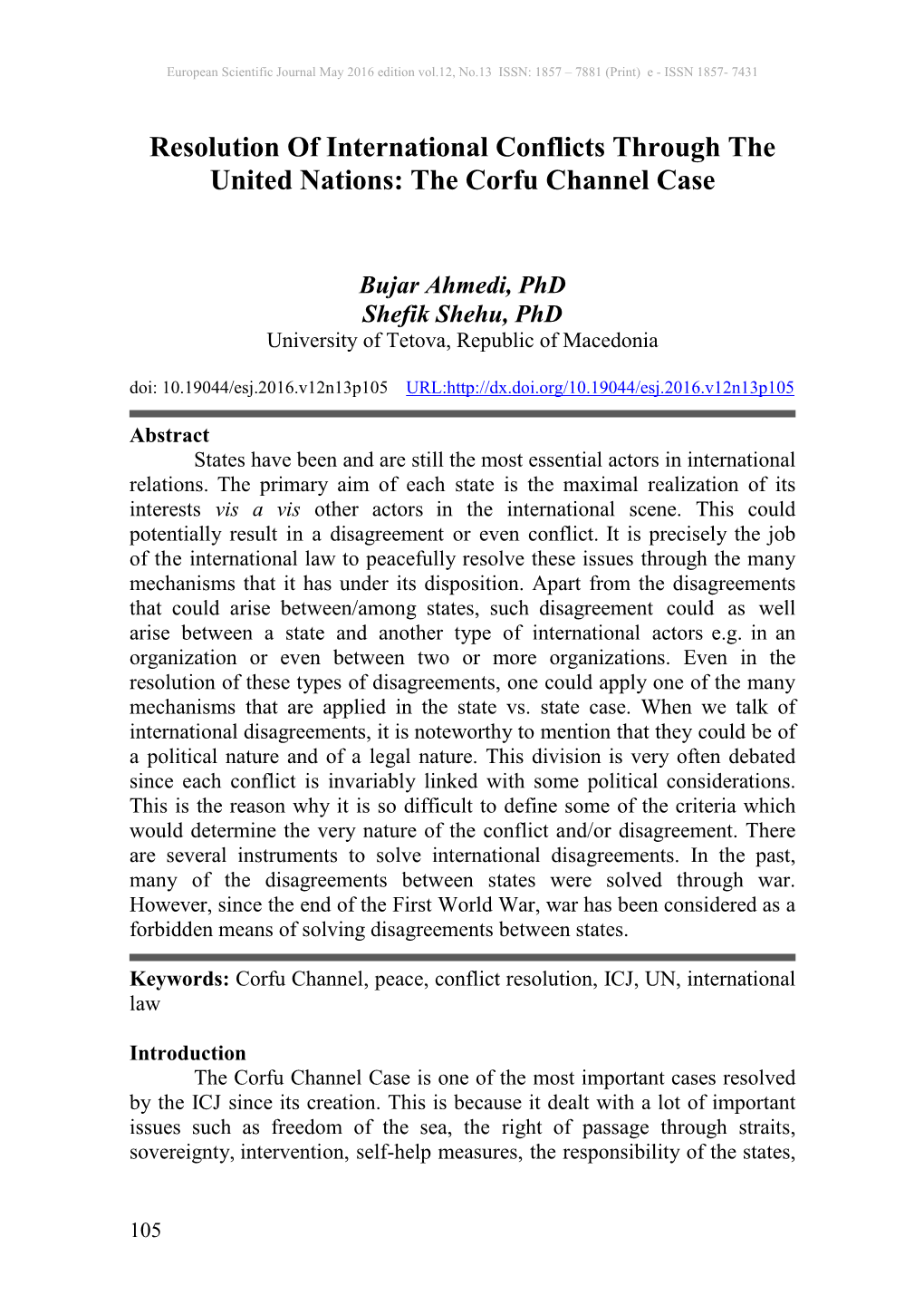 The Corfu Channel Case - DocsLib