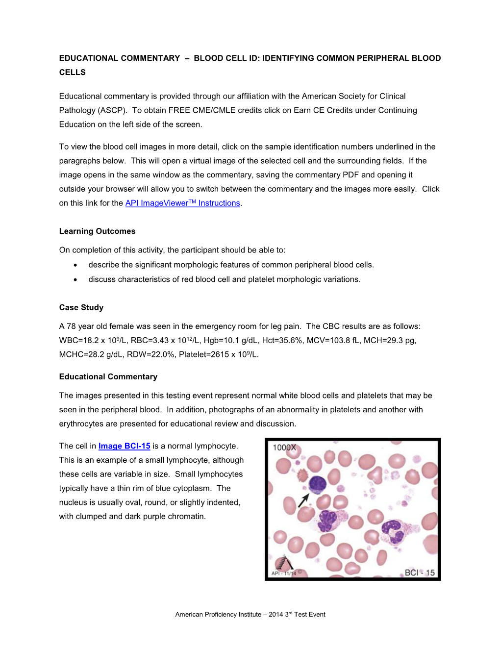 Educational Commentary – Blood Cell Id: Identifying Common Peripheral ...