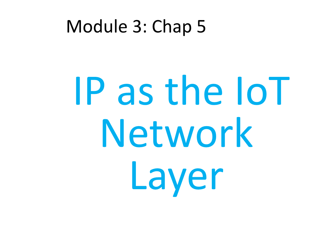 Adoption Or Adaptation of the Internet Protocol - DocsLib