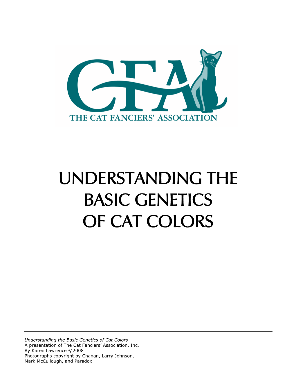 Understanding the Basics of Cat Colors - DocsLib