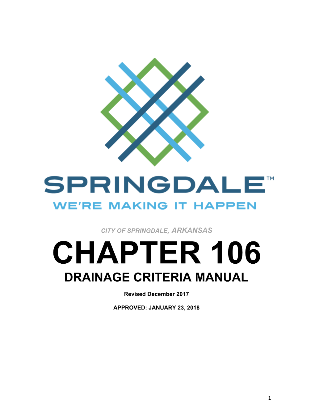 Chapter 106 Drainage Criteria Manual - DocsLib