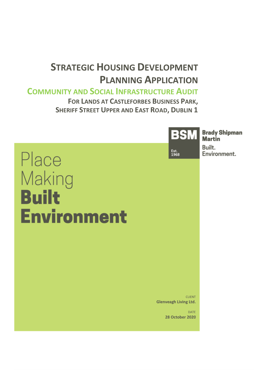 Strategic Housing Development Planning Application Community - DocsLib