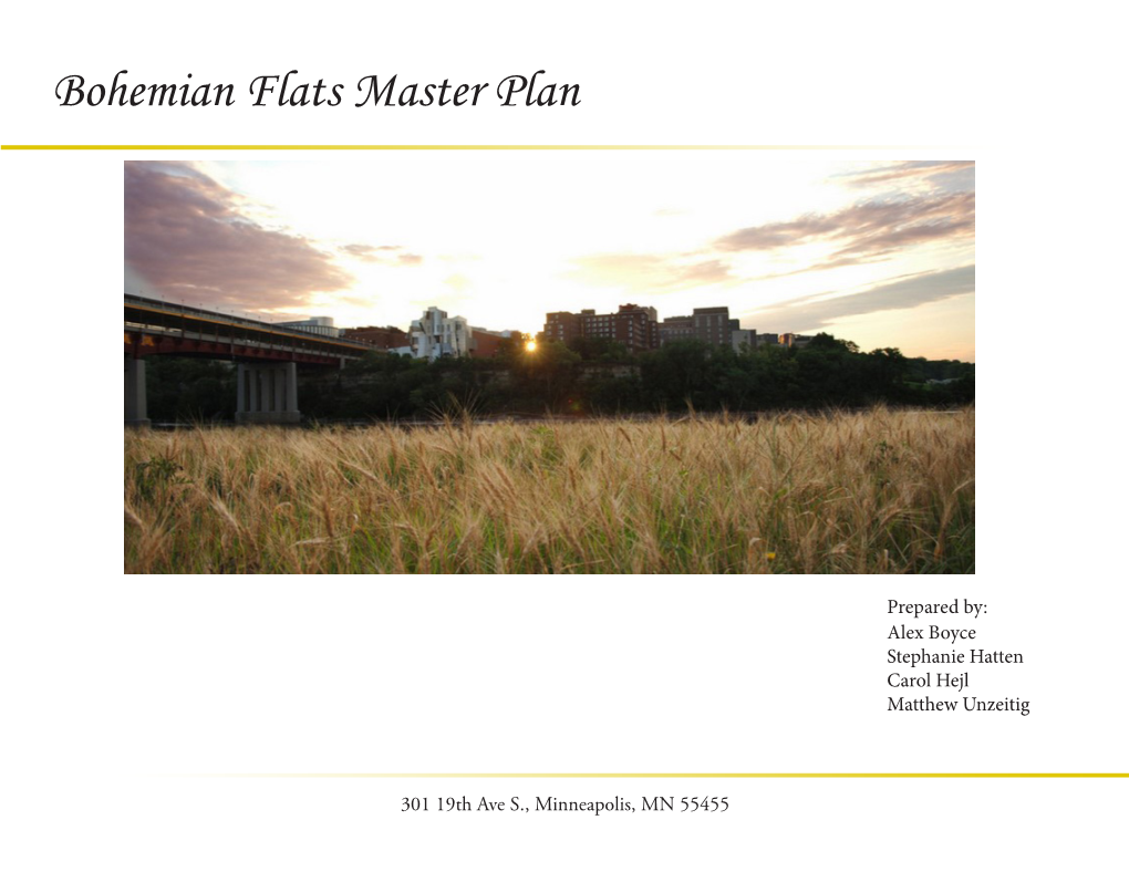 Bohemian Flats Master Plan - DocsLib