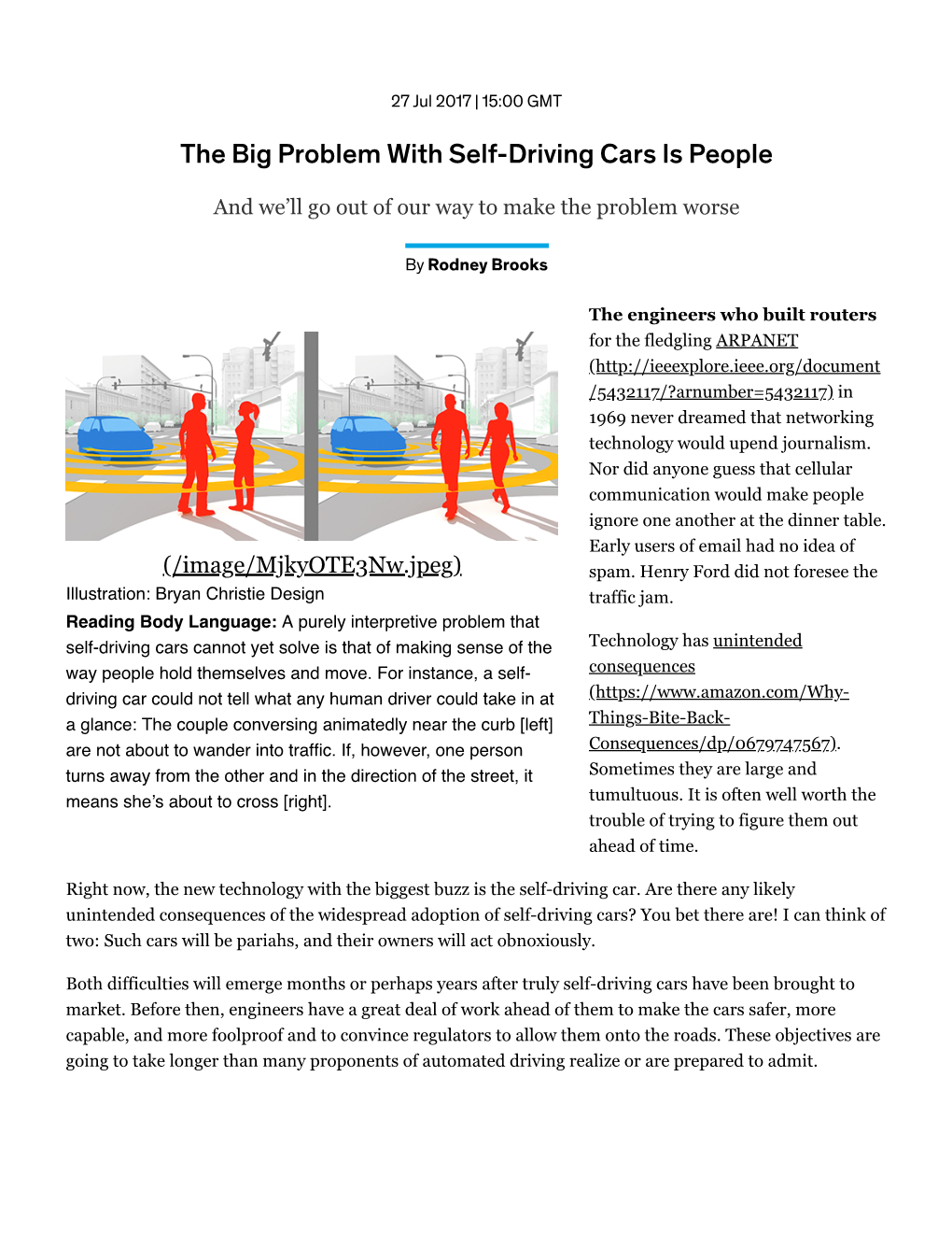 The Big Problem with Self-Driving Cars Is People - DocsLib