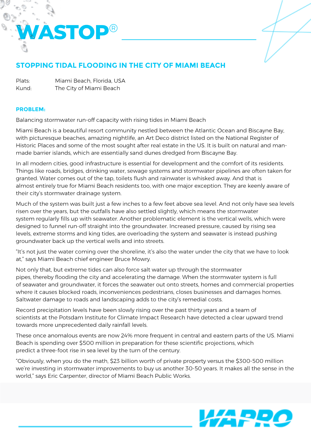 Stopping Tidal Flooding in the City of Miami Beach - DocsLib