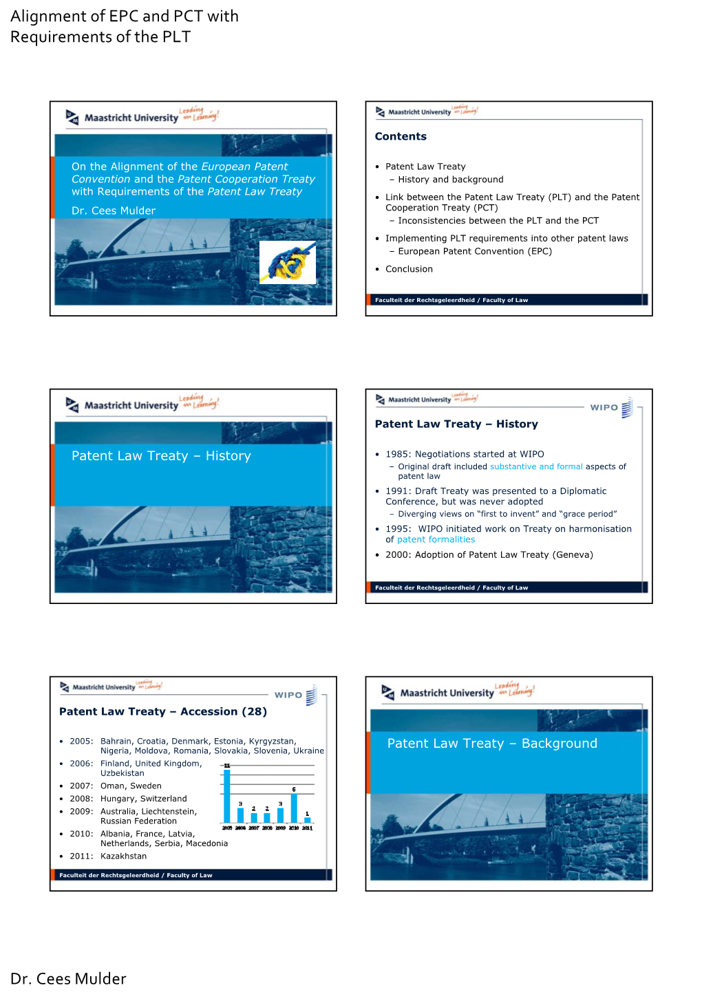 Alignment of EPC and PCT with Requirements of the PLT - DocsLib