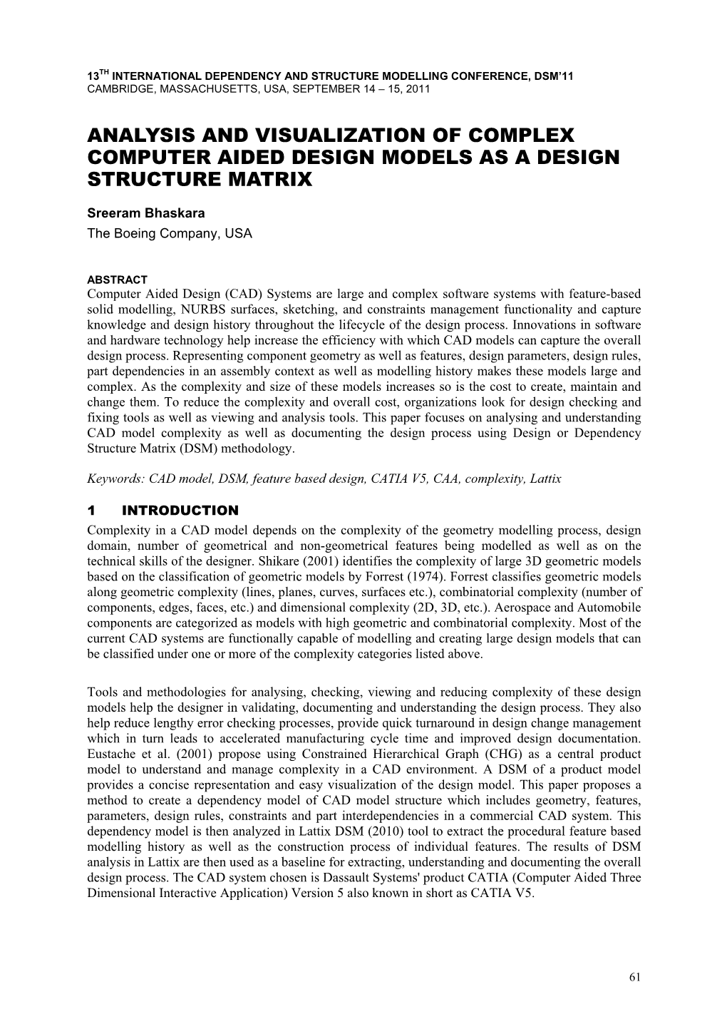 Analysis and Visualization of Complex Computer Aided Design Models As a ...