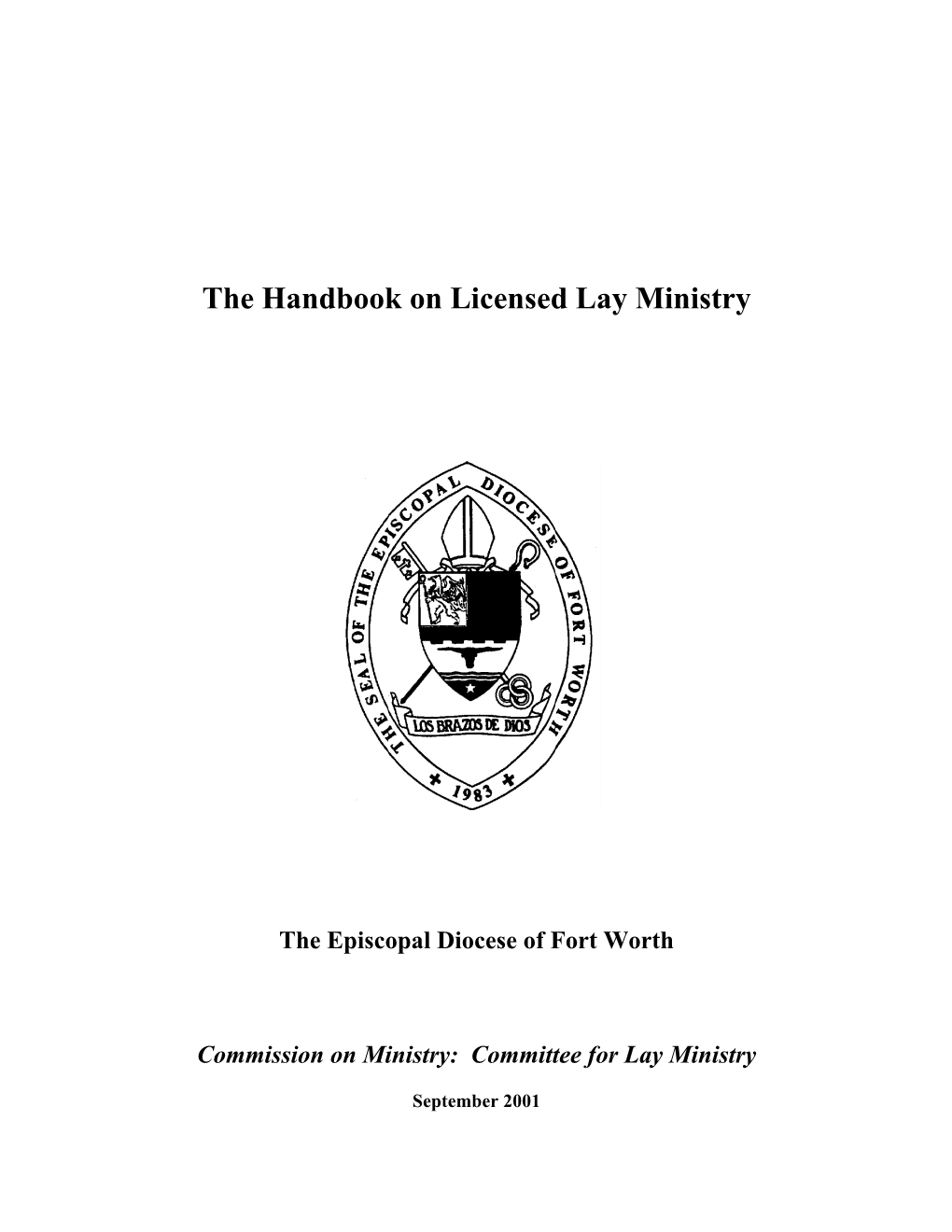 The Handbook on Licensed Lay Ministry - DocsLib