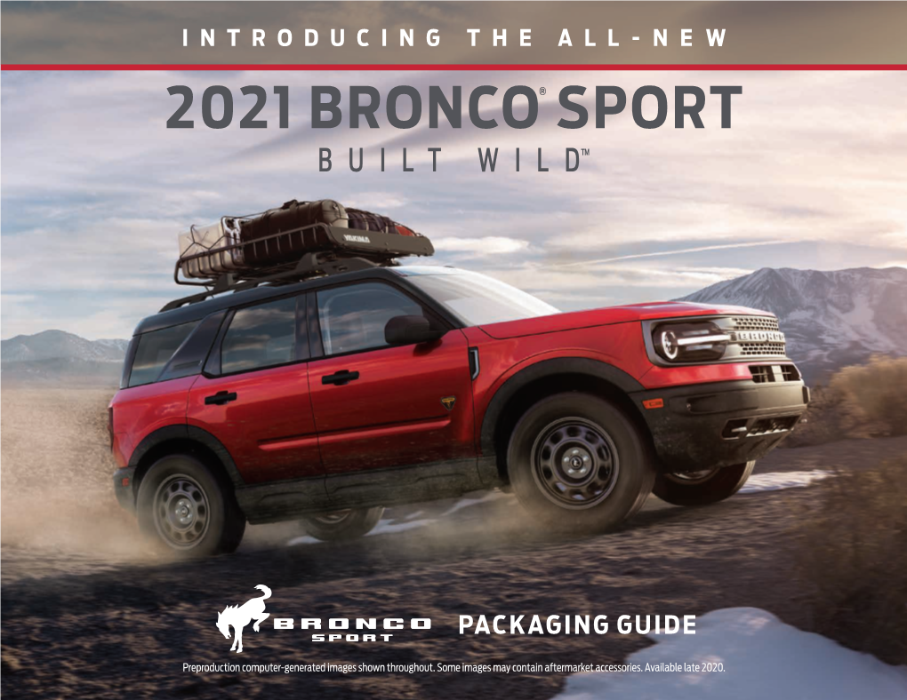 2021 Ford Bronco Sport Packaging Guide - DocsLib