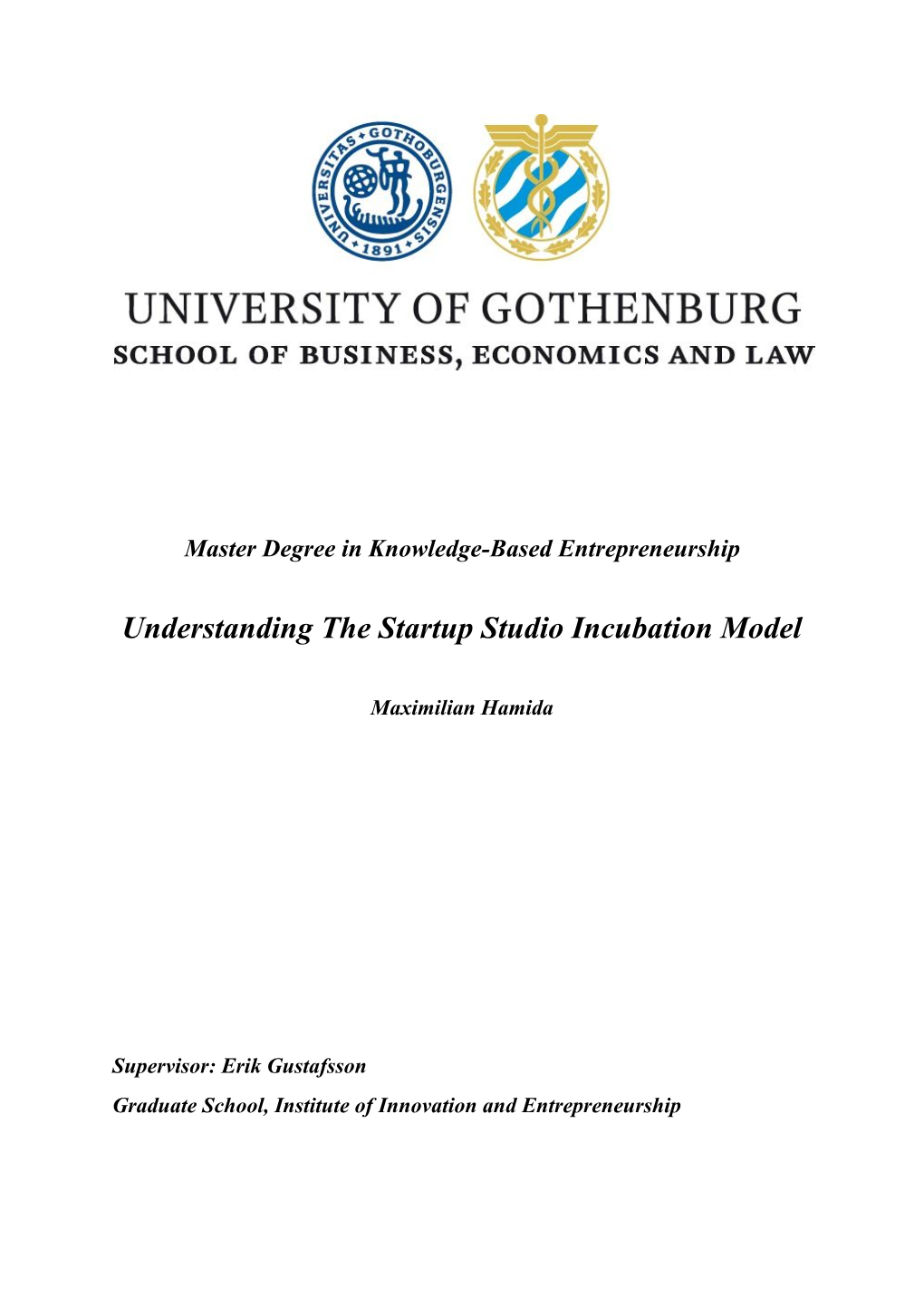 Understanding the Startup Studio Incubation Model - DocsLib