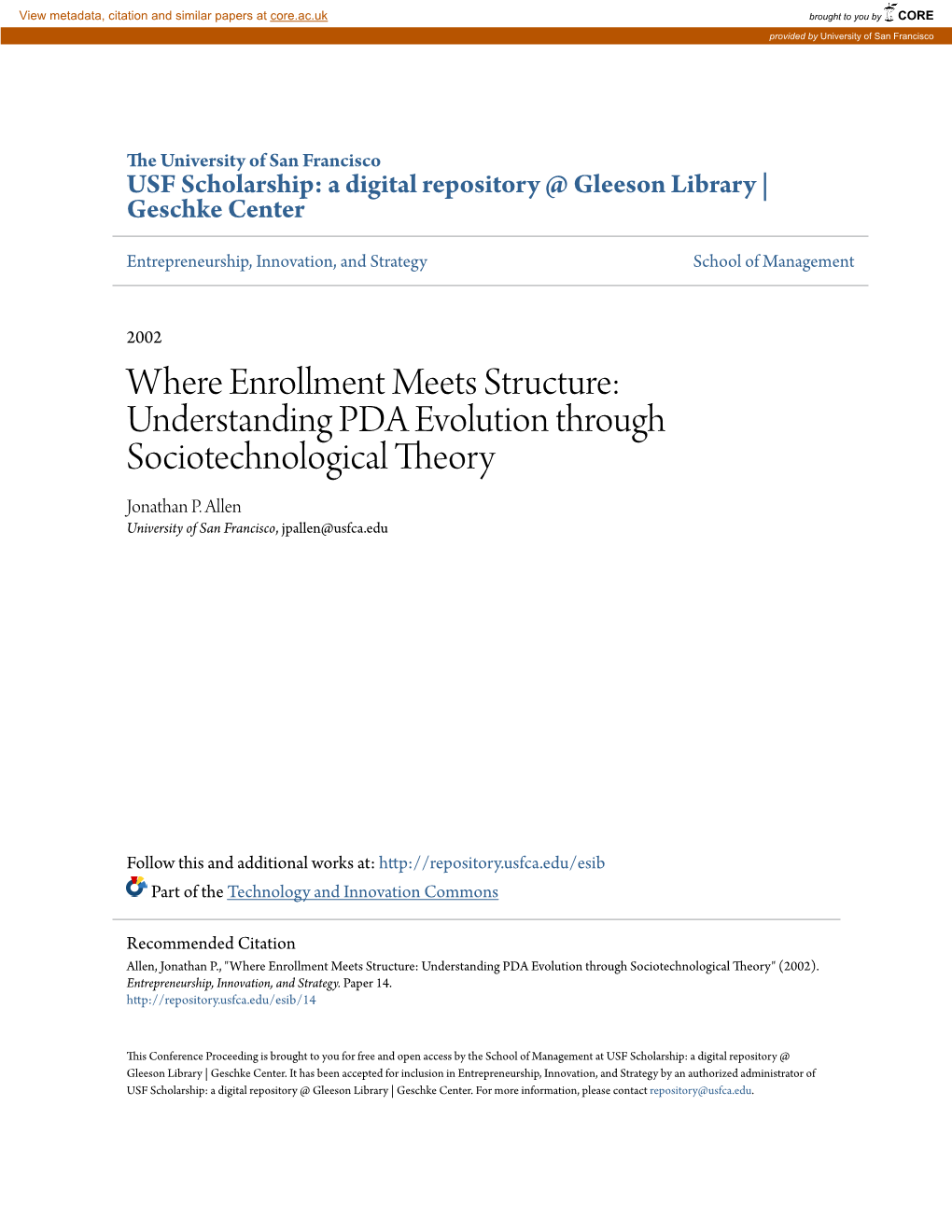 Understanding PDA Evolution Through Sociotechnological Theory Jonathan ...