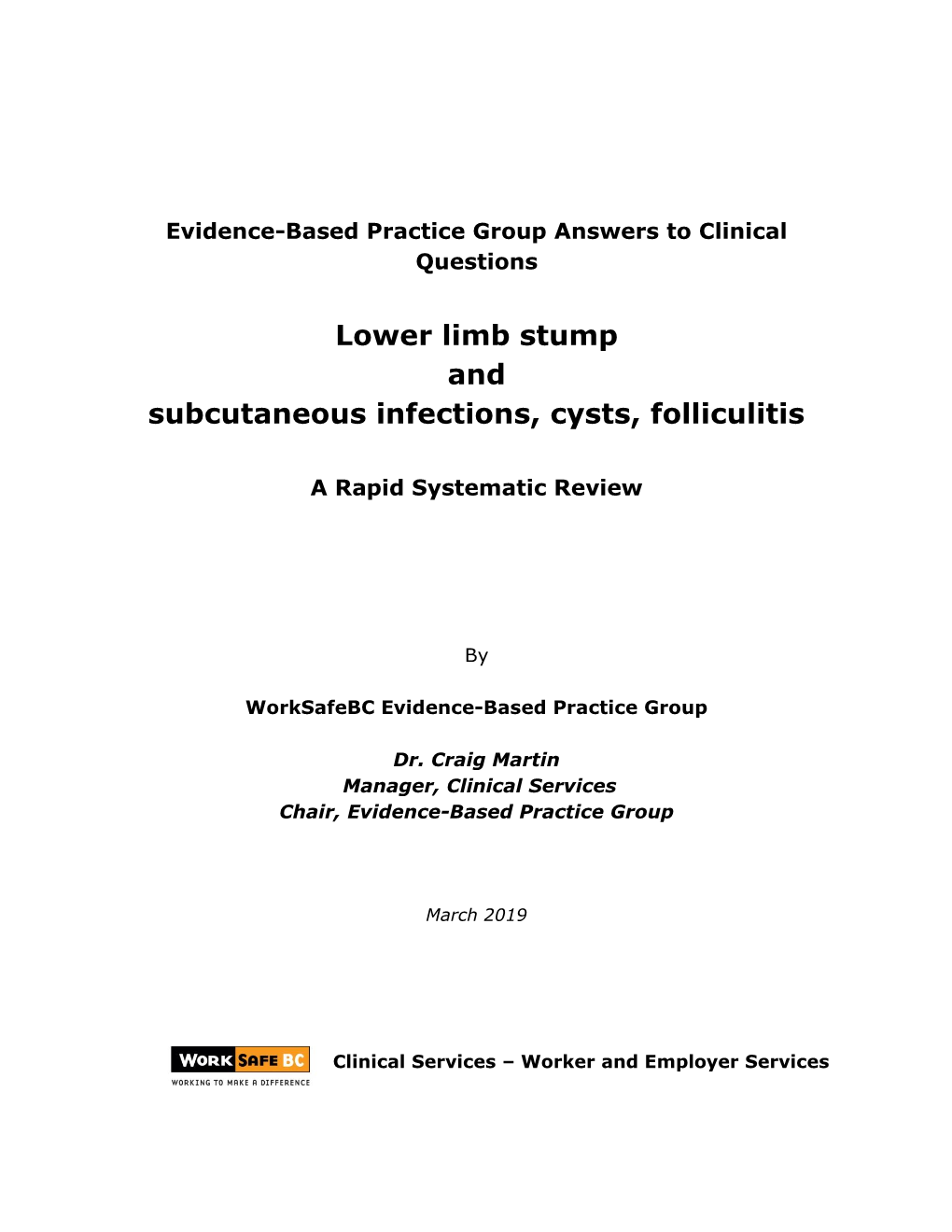 Lower Limb Stump and Subcutaneous Infections, Cysts, Folliculitis - DocsLib