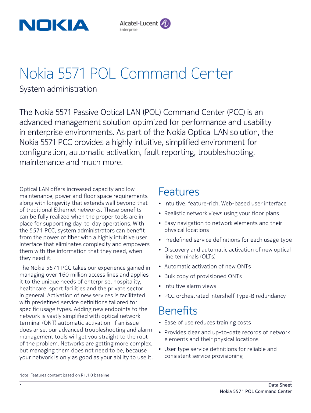 Nokia 5571 POL Command Center System Administration - DocsLib