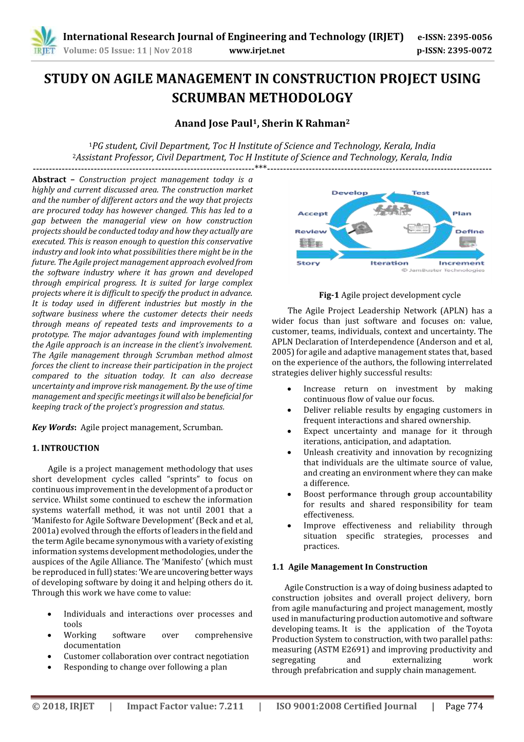 Study on Agile Management in Construction Project Using Scrumban ...