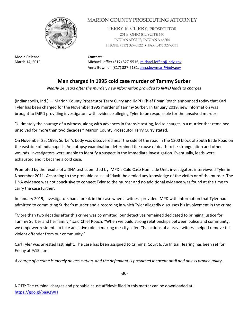 Man Charged in 1995 Cold Case Murder of Tammy Surber Nearly 24 Years ...