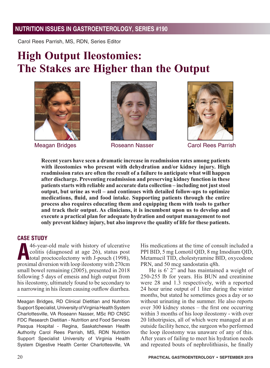 High Output Ileostomies: the Stakes Are Higher Than the Output - DocsLib